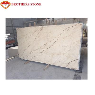 Cina Lastre del marmo dell'oro di Sofitel di prezzi dei fratelli buone & mattonelle di pietra, marmo beige della Turchia, marmo di pietra naturale in vendita