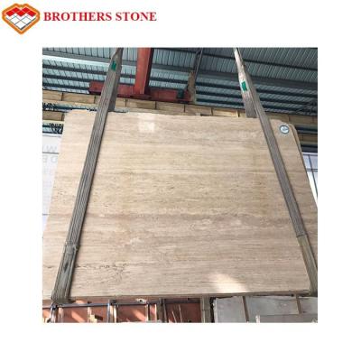 China Interior Decoration Travertine Tiles Beige Travertine Light Rusty Travertine for sale
