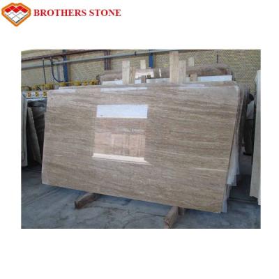Cina Dimensione standard del travertino di spessore di marmo beige di pietra naturale della lastra 15-30mm in vendita