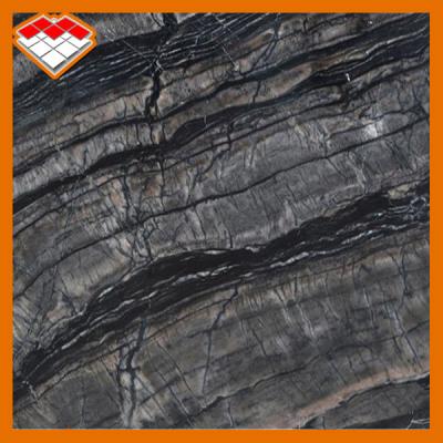 China Ancient Black Wood Marble Polished Surface Finishing With No Deformed for sale