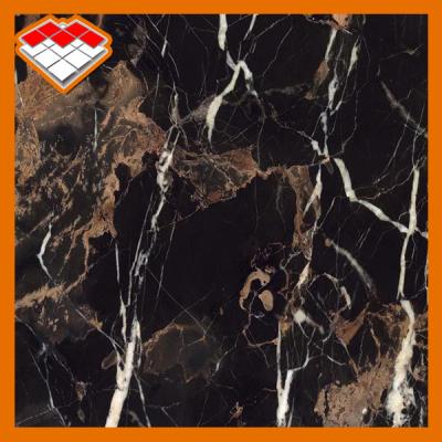 China Portoro Black Marble Slab OEM Service For Bathroom Floor Decoration for sale