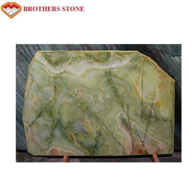 Cina Spessore verde della lastra 15-18mm della pietra del marmo di onyx per la decorazione domestica in vendita