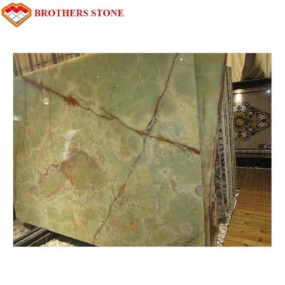 Cina Piano d'appoggio verde chiaro dell'onyx dell'onyx verde di lusso di pietra dei fratelli in vendita