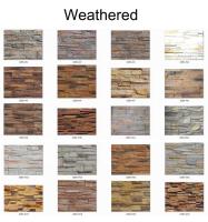 China Exterior Interior Artificial Cultured Stone Panel With Split Surface Finished for sale