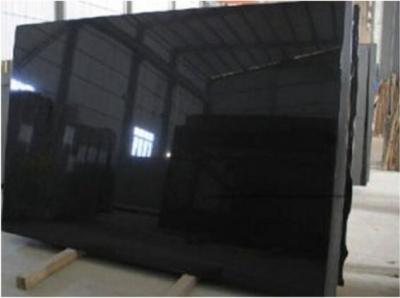 Cina Rifinitura di superficie lucidata lastre nere pure della pietra del granito della Mongolia in vendita