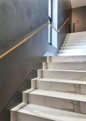 Cina Mattonelle della lastra della pietra del marmo su misura fabbrica di punto della pedata e di dimensione della Cina delle colonne montanti in vendita