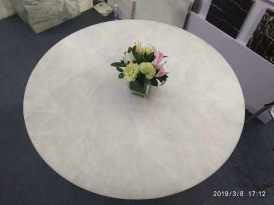 Cina Piani d'appoggio di pietra preziosi dei semi retroilluminati di marmo bianchi dell'onyx dell'onyx di era glaciale in vendita