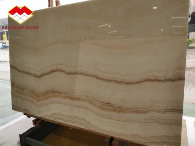 China Hintergrundbeleuchtetes weißes hölzernes Onyx-Buch brachte 18mm Jade Onyx Slab zusammen zu verkaufen
