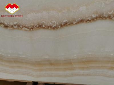 China Hintergrundbeleuchtetes weißes hölzernes Onyx-Buch brachte 18mm Jade Onyx Slab zusammen zu verkaufen