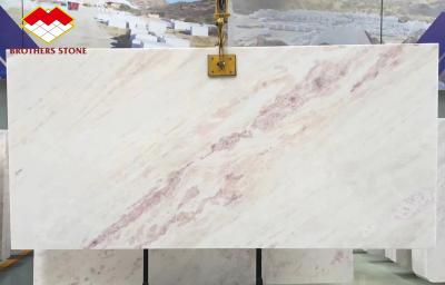 Cina Mattonelle di marmo bianche Rose Rainbow Onyx naturale della vena retroilluminata di rosa in vendita