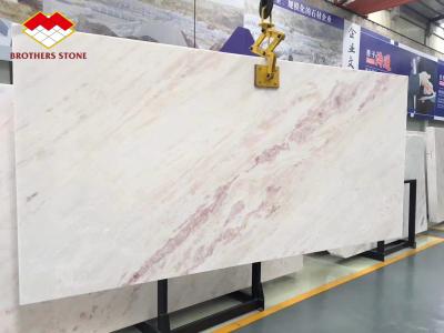 Cina Mattonelle di marmo bianche Rose Rainbow Onyx naturale della vena retroilluminata di rosa in vendita