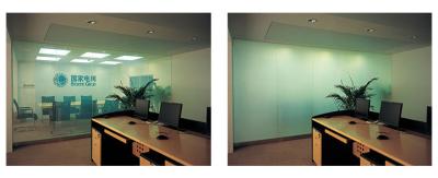 China Hot Sale Electric PDLC Switchable Smart Privacy Frosted Glass Film for sale