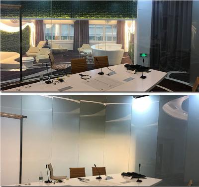 China New Electrically Dimmable Foil Control Smart Tinted Glass for sale