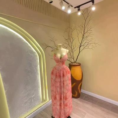 China Elegant and Stylish Fitted Waist Maxi Dress - Floor-Length Long Dress for sale