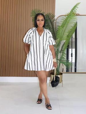 China Stylish Puff Sleeve Mini Dress with Mini Length and Trendy Design for sale