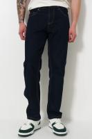 Quality Men’s Classic Straight-Leg Denim Jeans in Premium Dark Indigo with Five-Pocket for sale