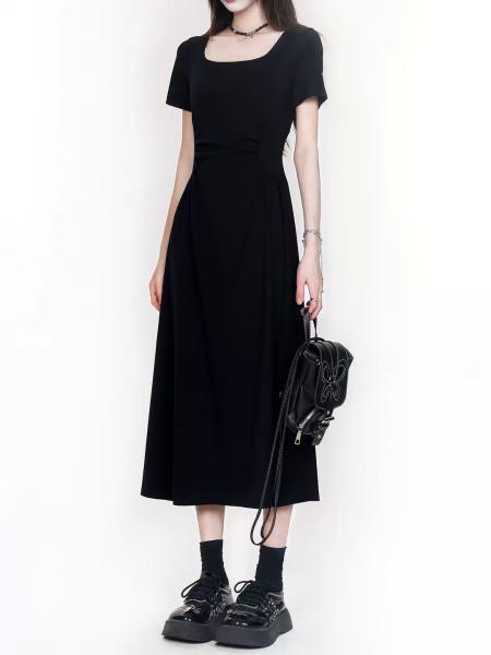 Quality Women's Cotton Casual Style Machine Washable Fit-and-Flare Midi Dress for Everyday Wear for sale