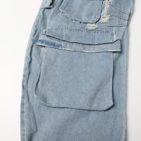 Quality Women's Denim Cargo Jumpsuit with Multi-Pocket Design, Durable Denim Fabric, and for sale