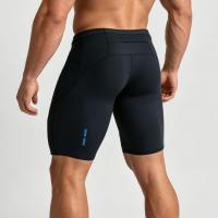 China Men's High-Stretch Compression Shorts with Ergonomic Panel Construction and Back Storage Pocket for Training for sale