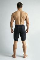 China Men's High-Stretch Compression Shorts with Ergonomic Panel Construction and Back Storage Pocket for Training for sale