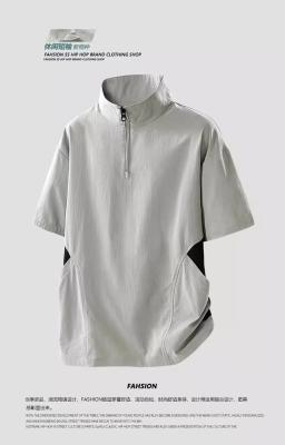 China Men's Lightweight Breathable Quick Drying Sports Pullover Half-Zip Training Top for Outdoor Activities for sale