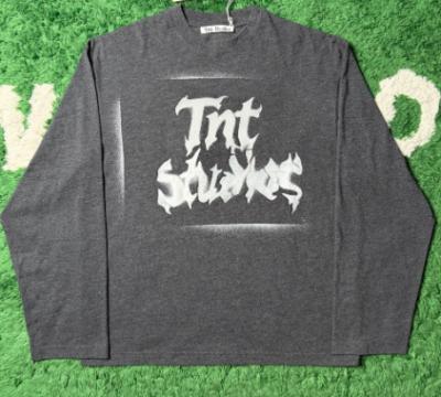China Men's Vintage Washed Graphic T-Shirt with Oversized Loose Fit and Gothic Print Design for sale
