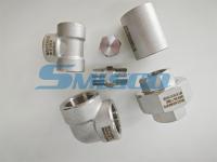 Quality Threaded NPT Tee F304L Stainless Steel Forged Fitting Class 6000 For Chemical for sale