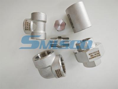 China Threaded NPT Tee F304L Stainless Steel Forged Fitting Class 6000 For Chemical Plant for sale