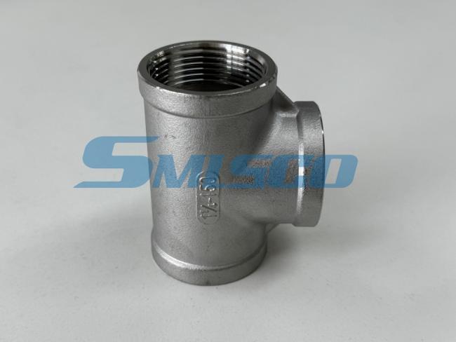 316 Casting Equal Tee DN50 Class 150 Threaded BSP Fitting
