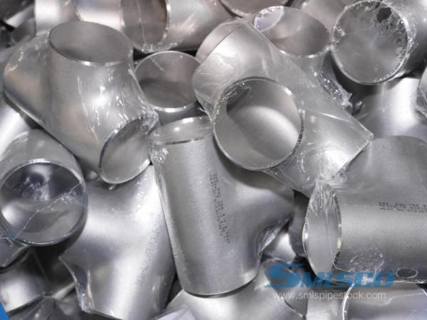 Quality WP316/L Equal Reducing Tee DN100 Beveled End Butt Welded Fitting for Oil and Gas for sale