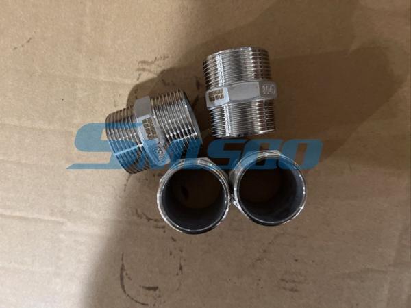 Quality 316 Casting Stainless Steel Hex Nipple Class 150 Threaded BSP For Pipeline for sale