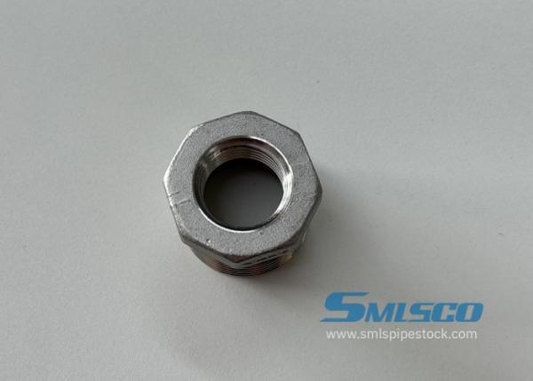 Quality CF8 304 Stainless Steel Casting Hex Nut DN25 Class 150 Threaded BSP for sale