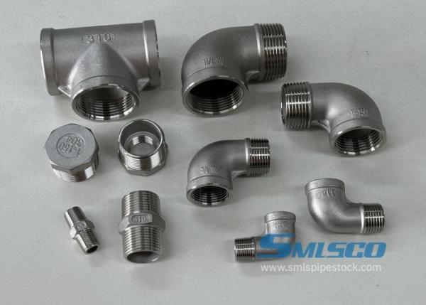 Quality 304 Stainless Steel Casting Tee Threaded NPT Class 150 Fitting for sale