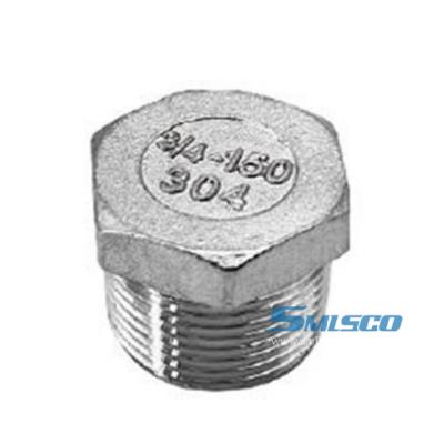 Cina Tappo esagonale in fusione di acciaio inossidabile 304 filettato NPT Classe 150 in vendita