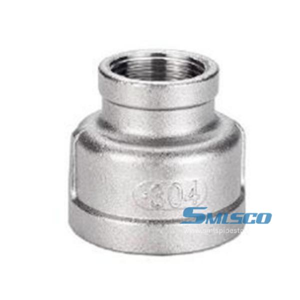 Quality ASTM A351 316 Casting Stainless Steel Reducing Coupling Class 150 Threaded BSP for sale