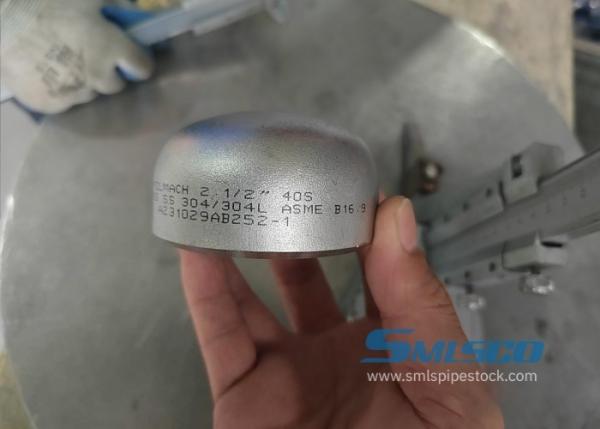 Quality ASTM A403 WP310S Stainless Steel Cap Butt Weld Fitting For Power Generation for sale