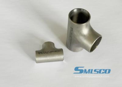 China WP316L Equal Tee DN100 Beveled End Butt Welded Fitting for Oil and Gas for sale