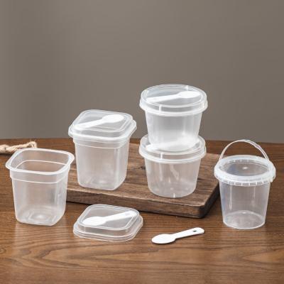 China PS Material Plastic Cup with High Transparency and Good Hardness for Displaying Yogurt/Ice Cream for sale