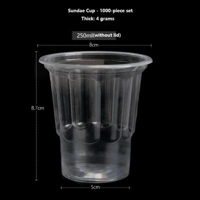 China Functional Design Plastic Cup with Thickened Bottom and Stacking Feature for Easy Storage and Transportation for sale