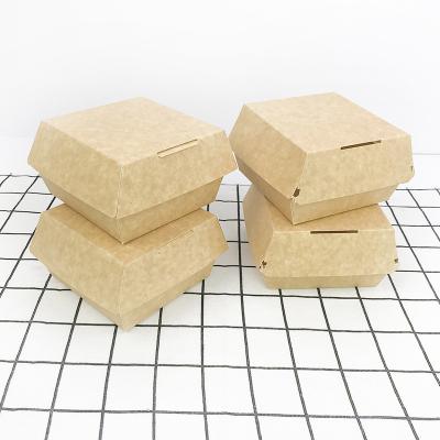 China Customizable Disposable Bowl Laminated Hamburger Box Fixed Box 97*105*38mm In-Stock/Custom-Made Food-Grade Laminated 300gsm Agate Laminated Paper for sale