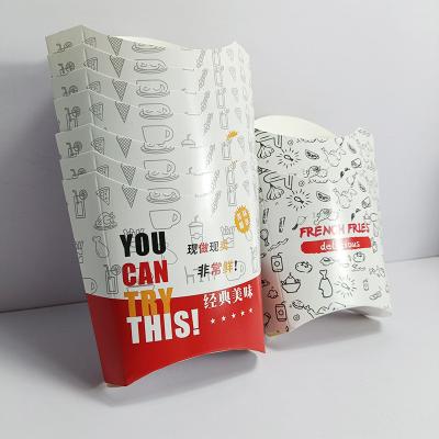 China Disposable bowl Customizable White Cardboard French Fries Box Eco-Friendly and Ideal for Popcorn Packaging at Movie Theaters and Snack Bars for sale