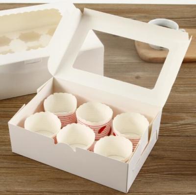 China 350gsm Paper Food Grade Packaging Customized Size Muffin Packaging Boxes for sale