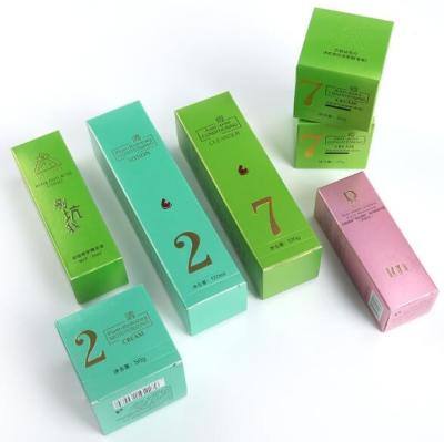 China OEM Square Rectangle Empty Cosmetic Boxes UV Engrave Cardboard Containers For Cosmetics for sale