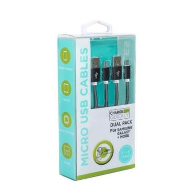 China PVC Transparent Data Cable Packaging Box for sale