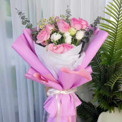 China Ouya Double Sided Color Paper 58x58cm For Wrapping Flower gifts for sale