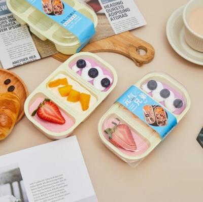China Forma oval dos PP da caixa Splittable do acondicionamento de alimentos com tampa transparente à venda