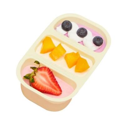 China Forma oval dos PP da caixa Splittable do acondicionamento de alimentos com tampa transparente à venda