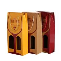 China Wine Biodegradable Packaging Box Rectangle Shape Custom Logo Pattern for sale