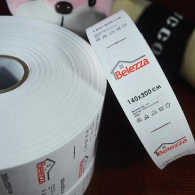 Cina L'etichetta di cura lavabile dell'abbigliamento ha personalizzato il materiale di nylon del taffettà del raso del cotone in vendita