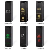 China Bronzing Pattern Cardboard Wine Boxes Champagne Rectangular Packaging Box for sale